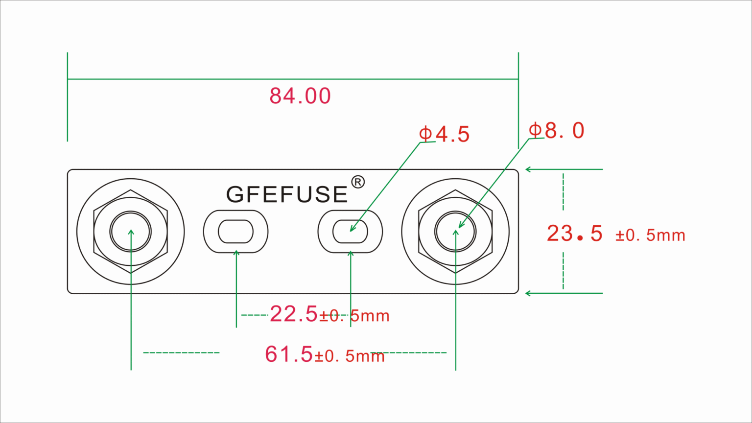 Maxi Bolt Fuse Fuse Holder 30A-500A 125V bolt on fuse